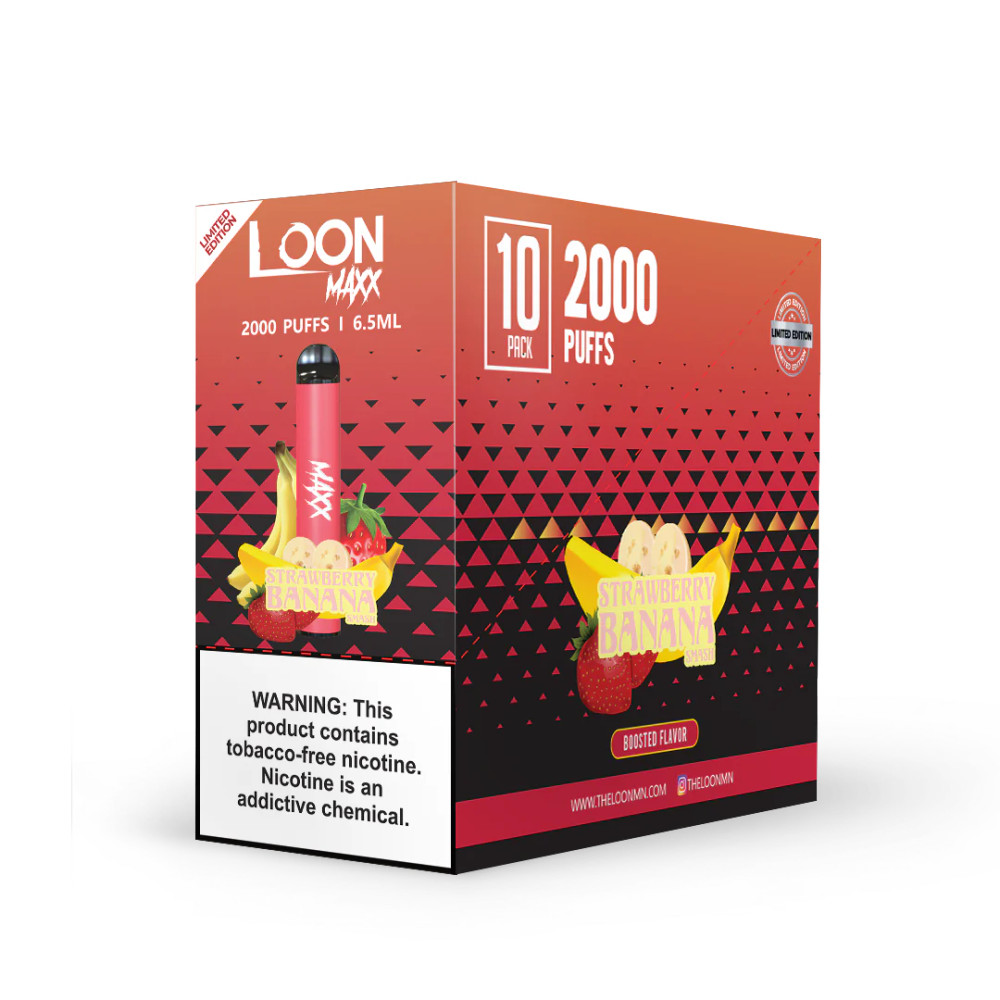 LOON MAXX 6.5ML 2000 PUFFS DISPOSABLE VAPE - DISPLAY OF 10 - World Vape USA