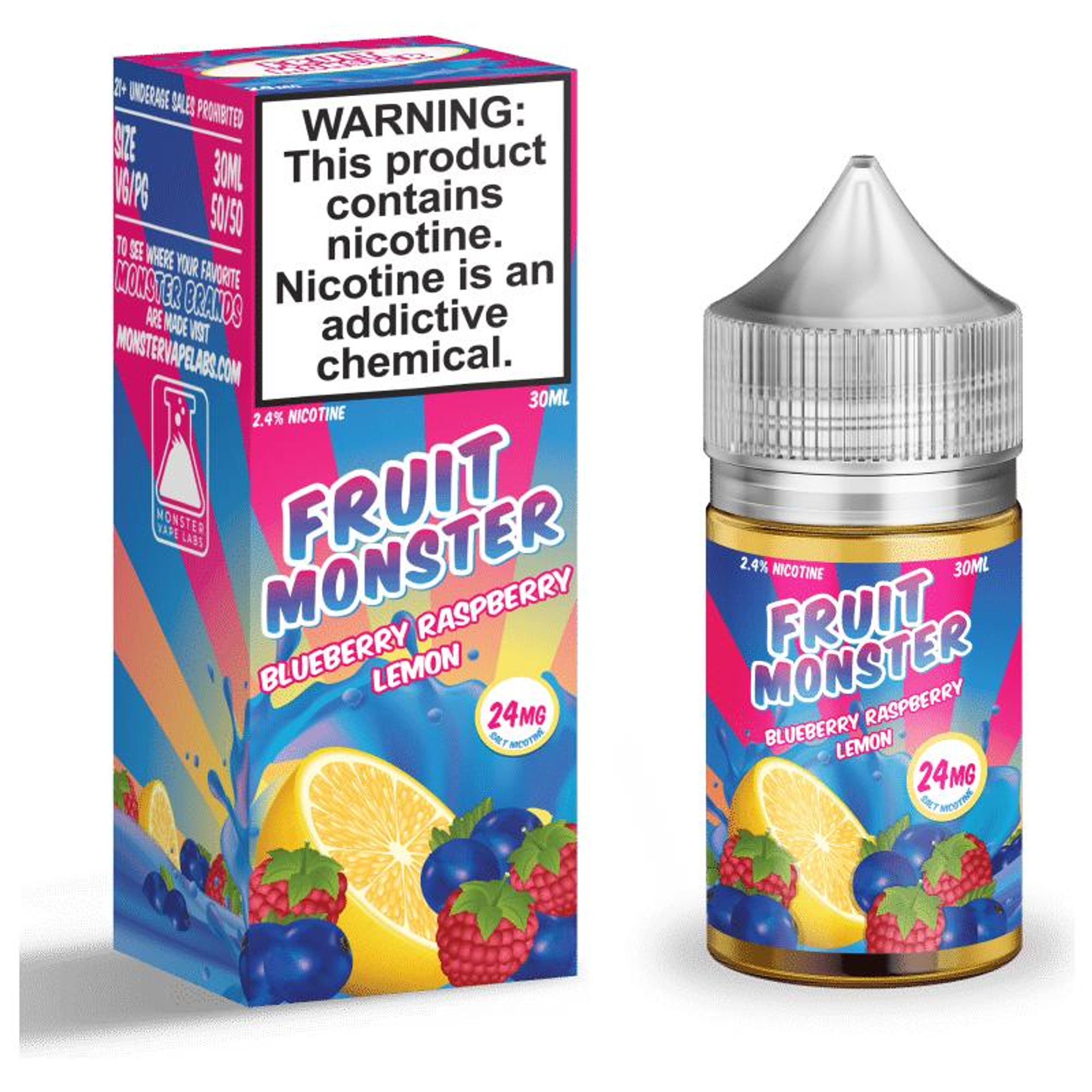 Fruit Monster Synthetic Nicotine Salt E Liquid 30ml World Vape Usa