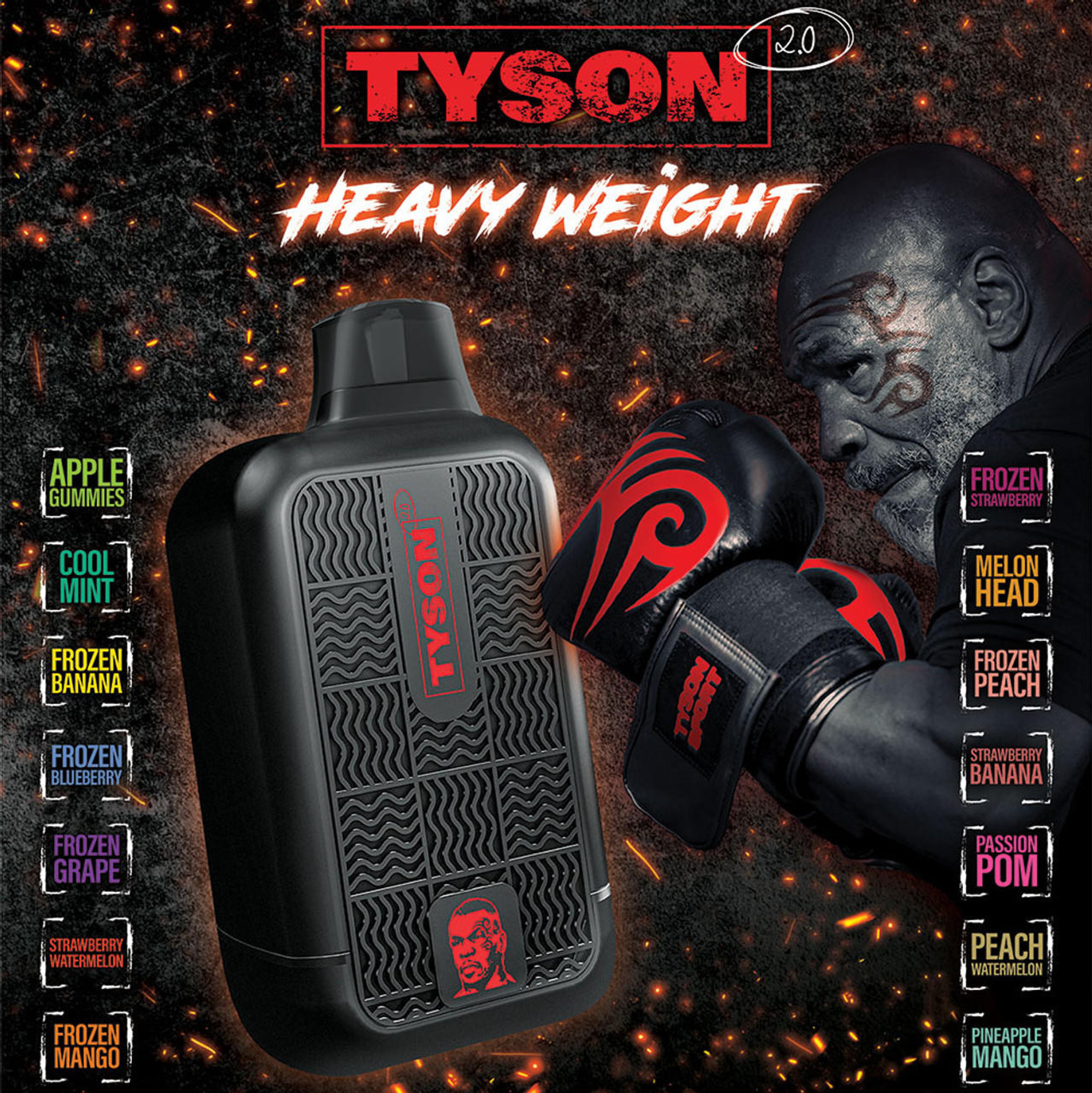 Tyson 2 0 Heavy Weight 15ml 7000 Puffs 5 Nicotine Disposable Device