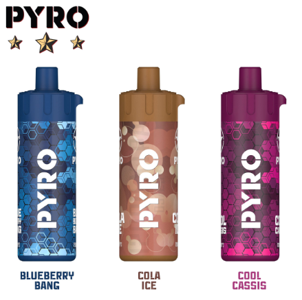 PYRO 5% NIC 22ML 12,000 PUFFS DISPOSABLE VAPE - DISPLAY OF 10 - World ...
