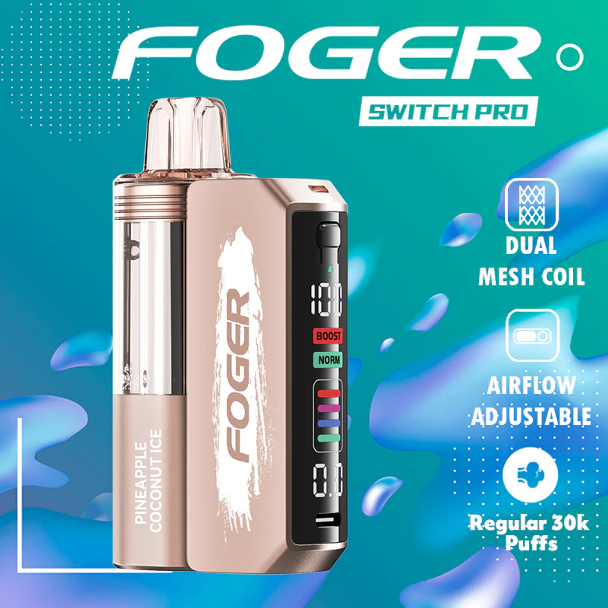 Foger Switch Pro Kit 30000 Puffs Disposable Vape Full Kit Display Of 5