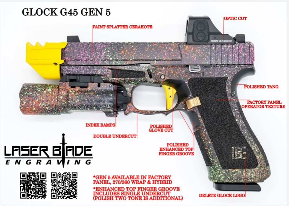 GEN 4 & 5 GLOCK STIPPLE PACKAGE