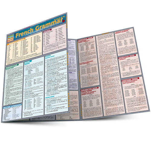 QuickStudy | French Grammar Laminated Study Guide (9781572225282)