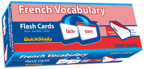 QuickStudy French Vocabulary Flash Cards (9781423249443)