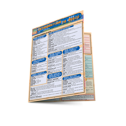 QuickStudy Introduction To Music Laminated Reference Guide (9781572225718)