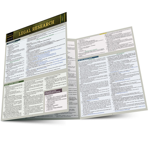 QuickStudy Legal Research Laminated Study Guide (9781423238744)