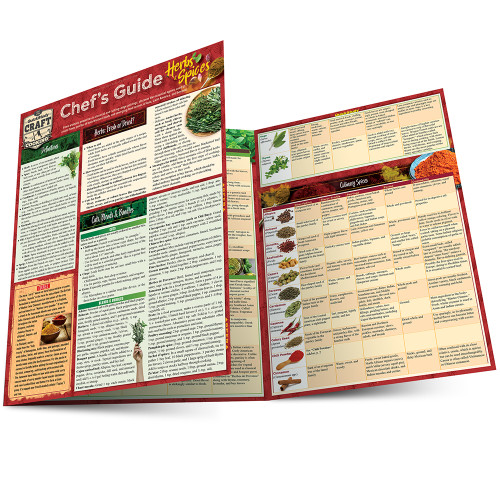 QuickStudy Chef's Guide to Herbs & Spices Laminated Reference Guide ...