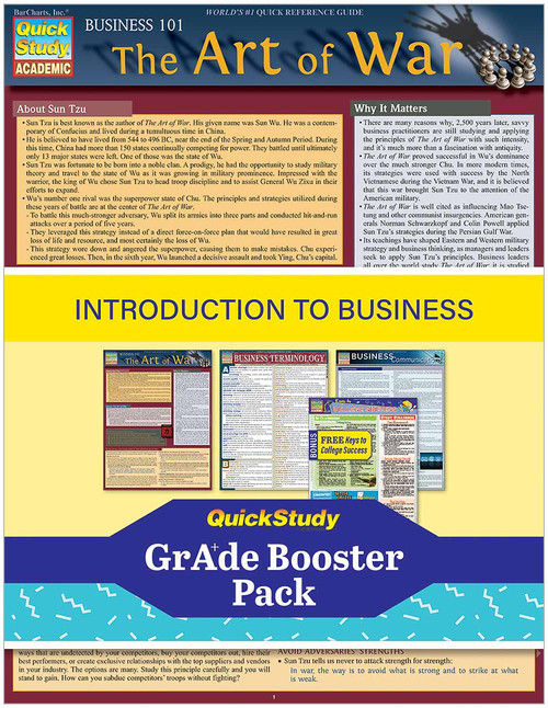 QuickStudy Introduction to Business Grade Booster Pack (9781423236160)