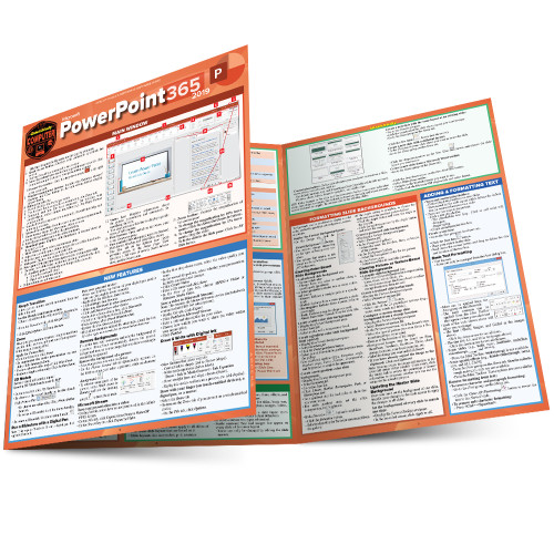 QuickStudy Microsoft PowerPoint 365: 2019 Laminated Study Guide ...