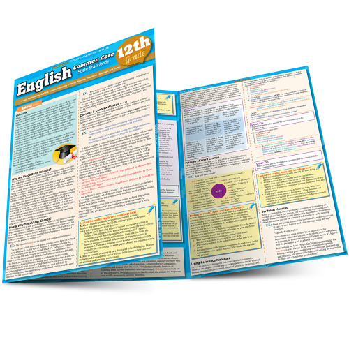 QuickStudy English: Common Core - 12th Grade Laminated Study Guide ...
