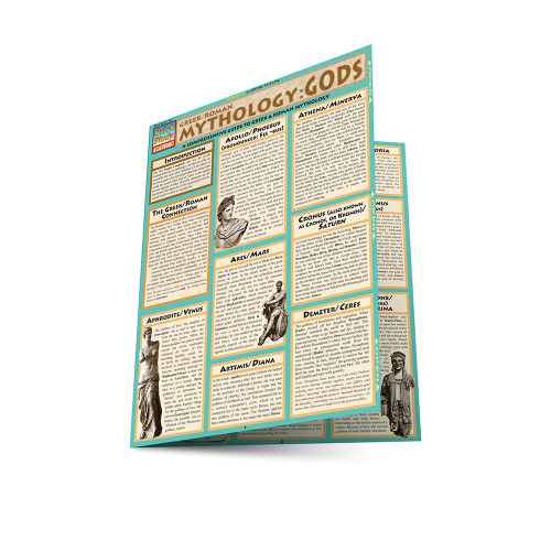 QuickStudy Mythology: Greek/Roman Gods Laminated Study Guide ...