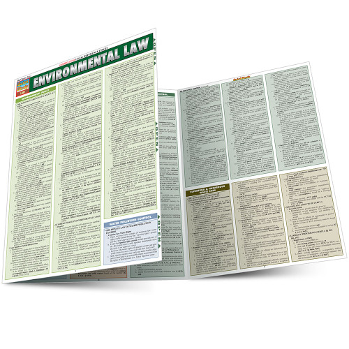 QuickStudy Environmental Law Laminated Reference Guide (9781423208853)