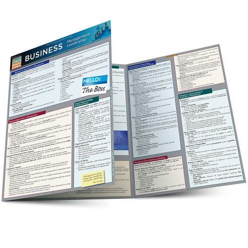 QuickStudy Business Management Leadership Laminated Reference Guide ...