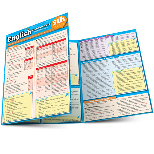 QuickStudy English: Common Core 5th Grade Laminated Study Guide ...