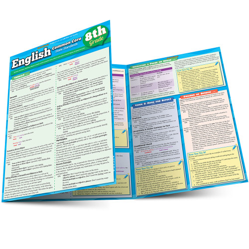 QuickStudy English: Common Core - 8th Grade Laminated Study Guide ...