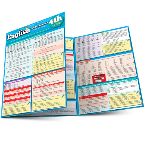 QuickStudy English: Common Core 4th Grade Laminated Study Guide ...