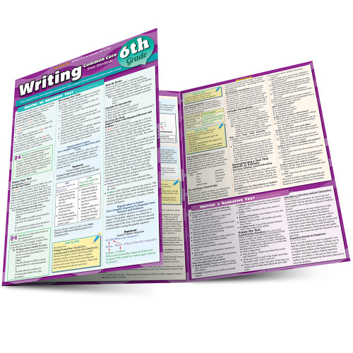 QuickStudy Writing: Common Core - 6Th Grade Laminated Study Guide ...