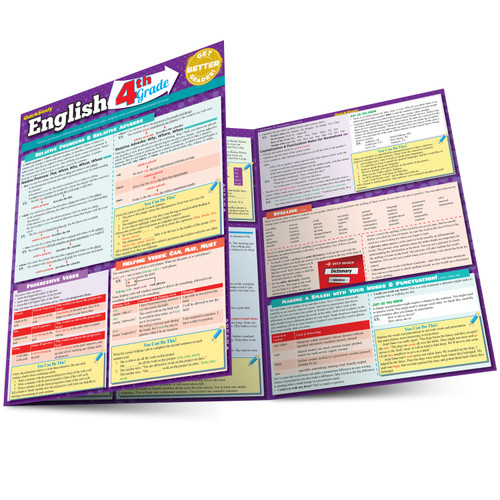 QuickStudy English: 4th Grade Laminated Study Guide (9781423224976)
