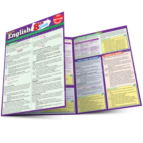 QuickStudy English: 8th Grade Laminated Study Guide (9781423225010)