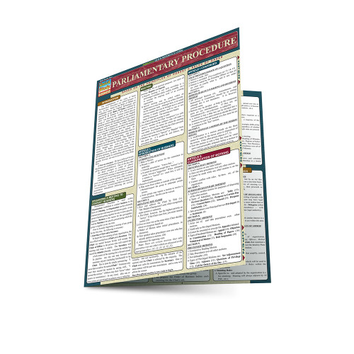 QuickStudy | Parliamentary Procedure Laminated Reference Guide ...