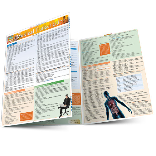 QuickStudy Medical Transcription Laminated Reference Guide (9781423208921)