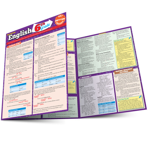 QuickStudy English: 6th Grade Laminated Study Guide (9781423224990)