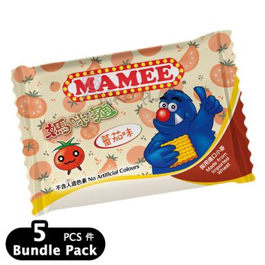 MAMEE Snack Noodles Tomato Flavor 媽咪麵（番茄味）60g x 5pcs - MIKOPLACE A.U. 港 ...