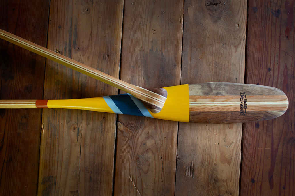 Minnetonka- Painted Canoe Paddle from Sanborn Canoe Company