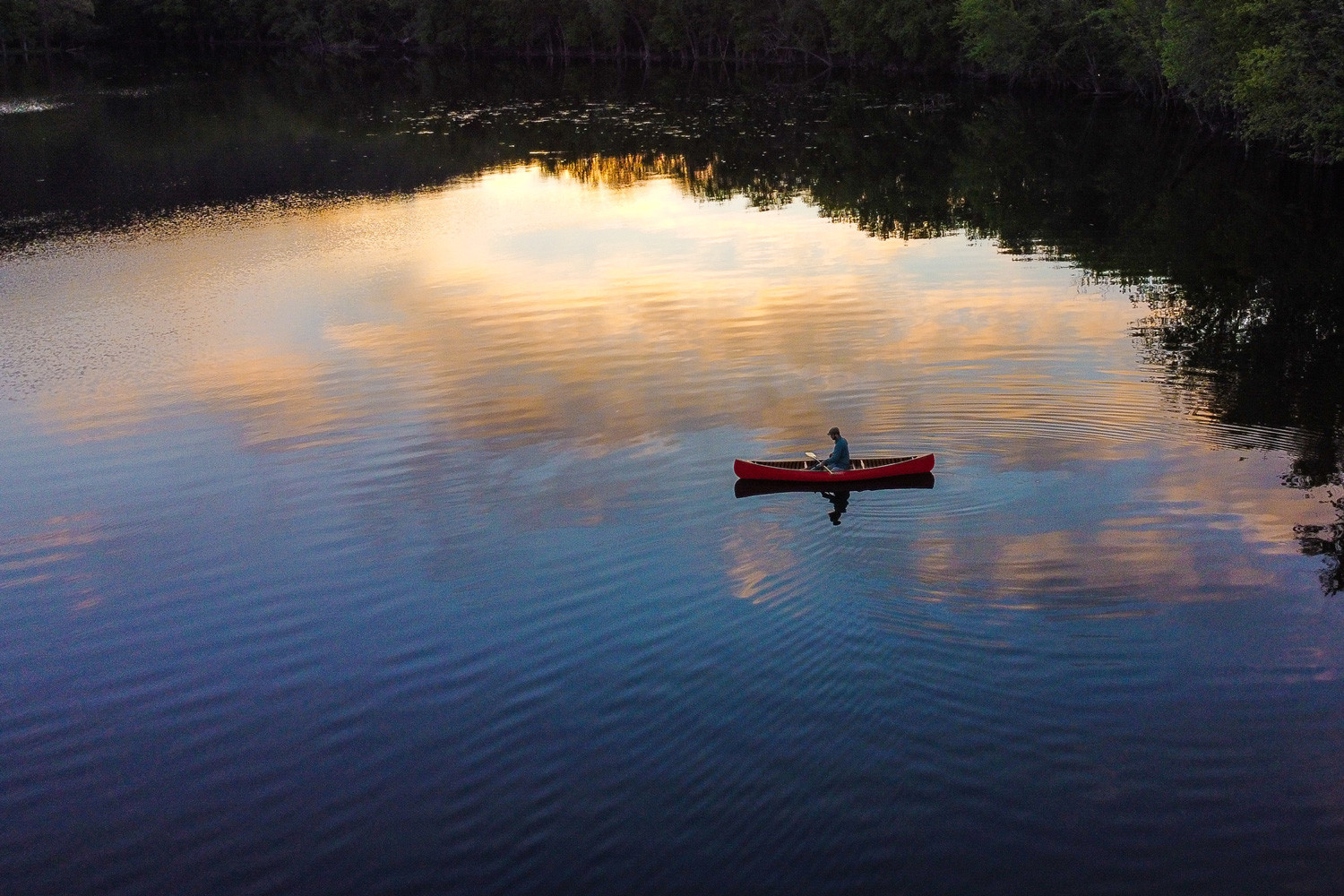 Baboosic Solo Canoe - 14' Lightweight Solo Canoe For Canoe Trips and ...