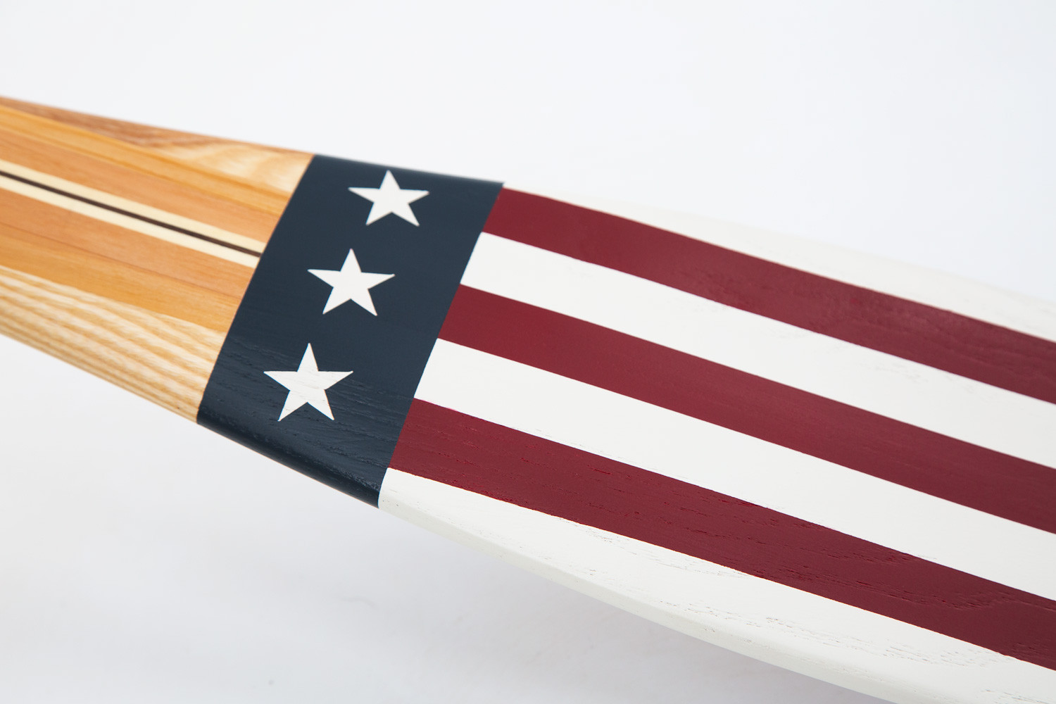 USA Painted Flag Paddle from Sanborn Canoe Company