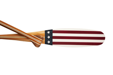 USA Painted Flag Paddle from Sanborn Canoe Company