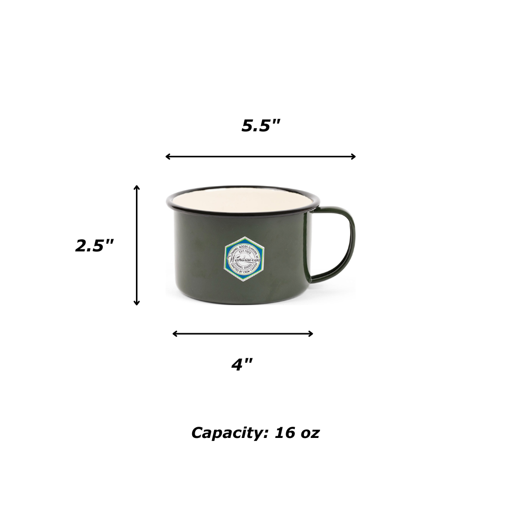 Camp Wandawega x CCH Soup Mug | Enamelware by Crow Canyon