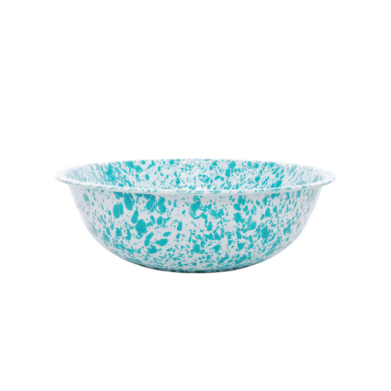 Splatter Medium Basin | Enamelware by Crow Canyon