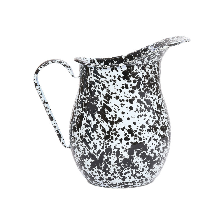 Splatter Large Pitcher | Enamelware by Crow Canyon