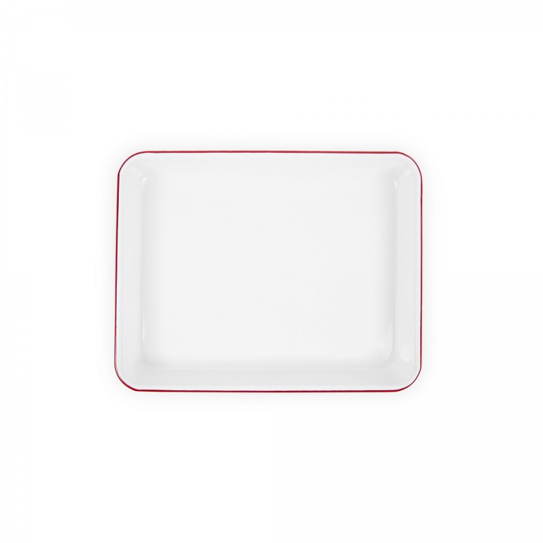 Vintage Small Rectangular Tray | Enamelware by Crow Canyon