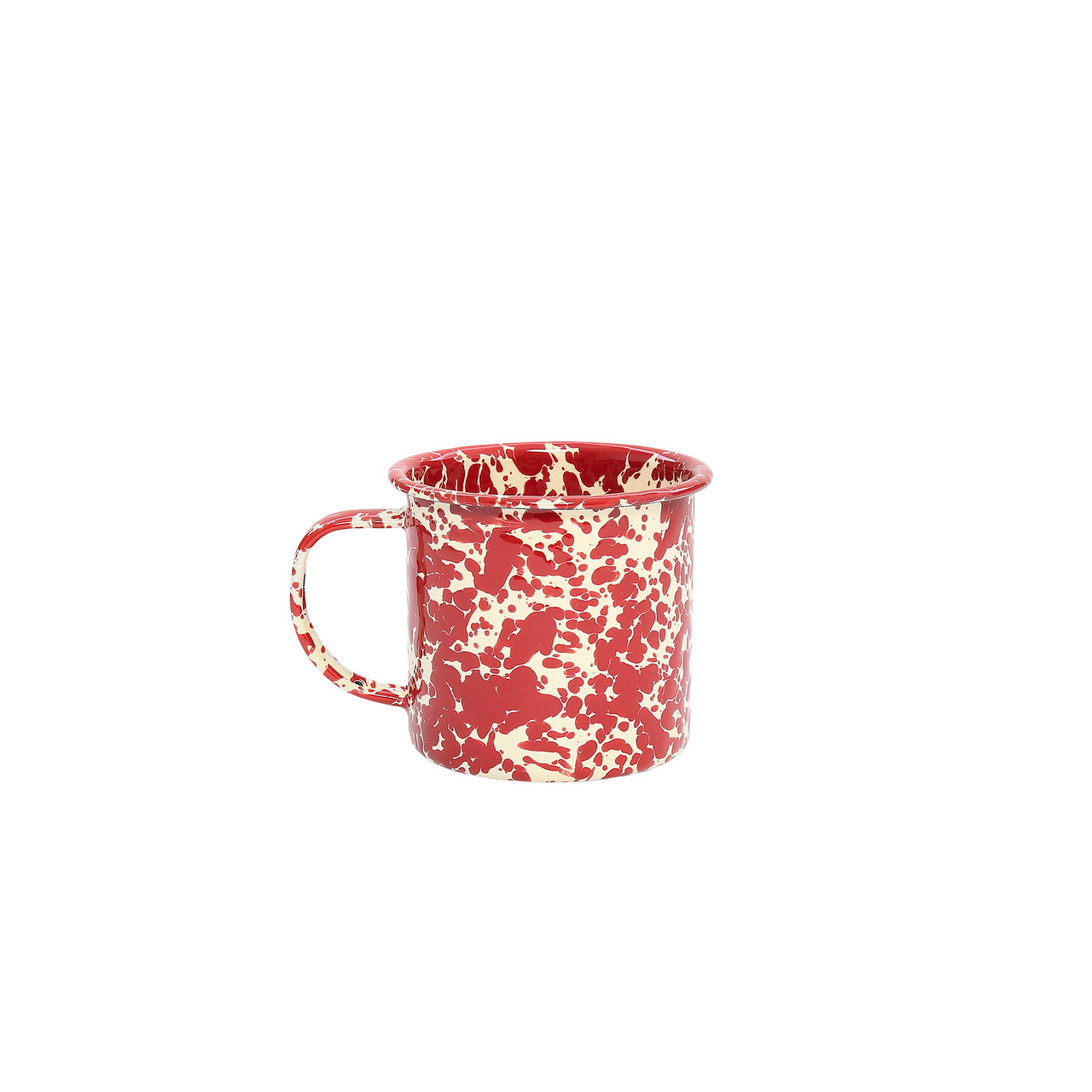 Splatter 12 oz Mugs, Set of 4 | Enamelware by Crow Canyon