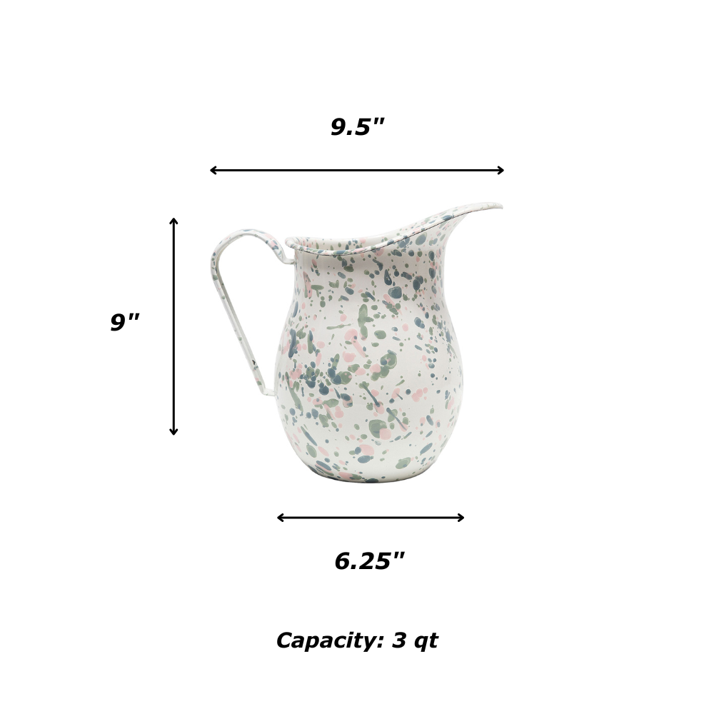 Catalina Large Pitcher | Enamelware by Crow Canyon