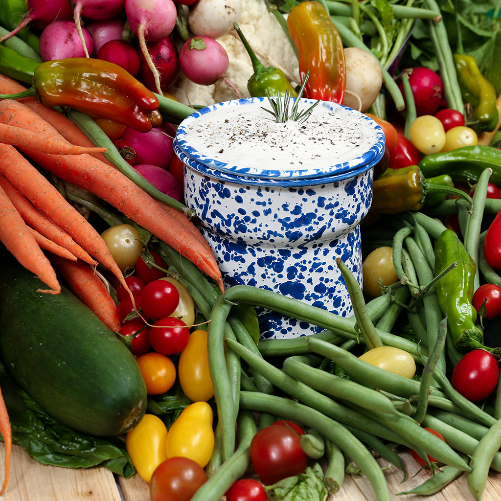 Splatter Dip Chiller | Enamelware by Crow Canyon