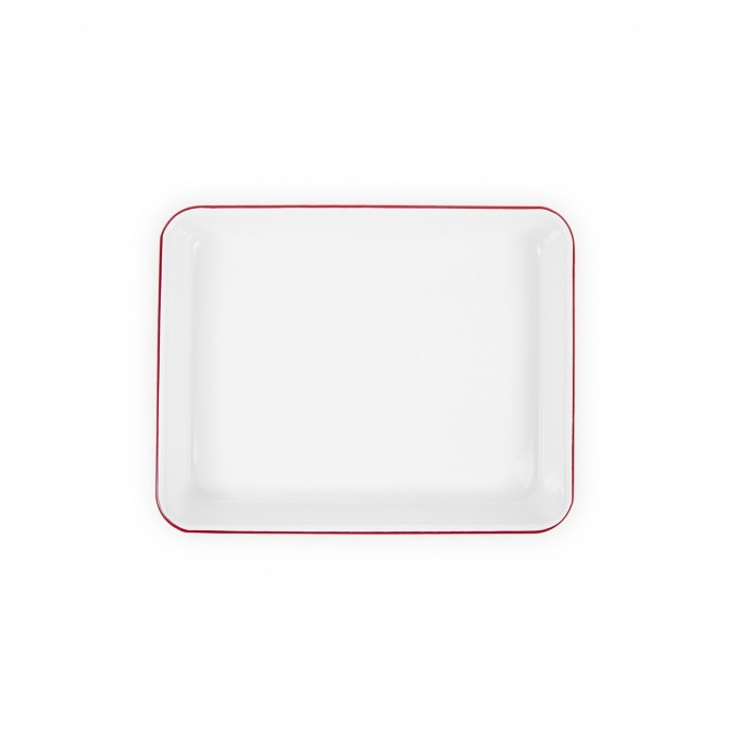 Vintage Small Rectangular Tray | Enamelware by Crow Canyon