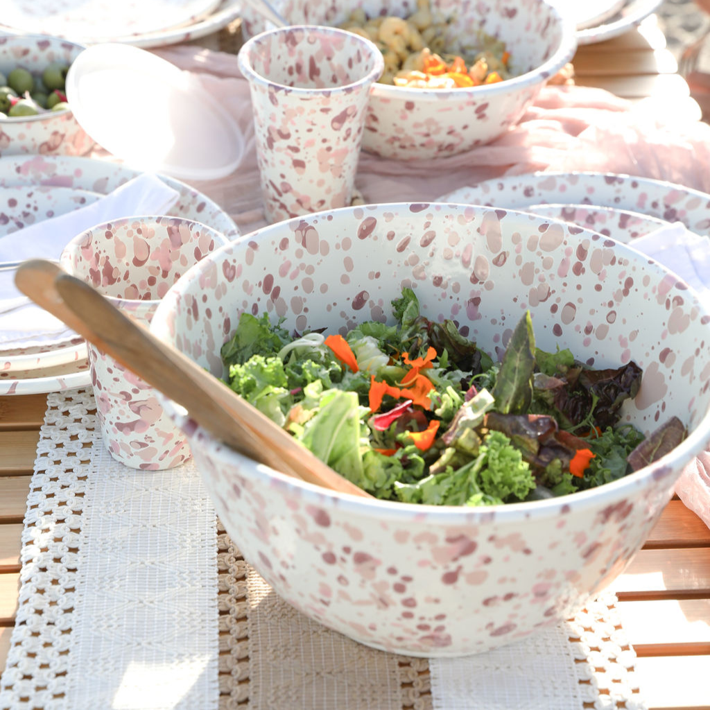 Catalina Large Salad Bowl | Enamelware by Crow Canyon