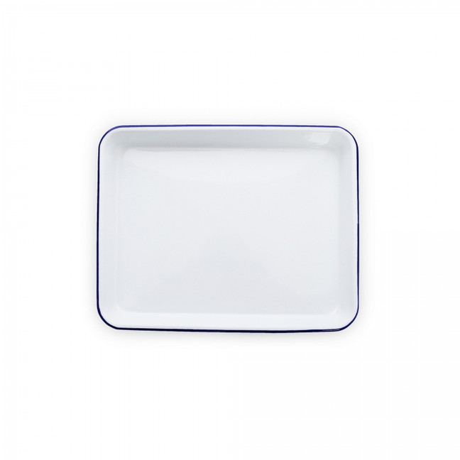 Vintage Small Rectangular Tray | Enamelware by Crow Canyon