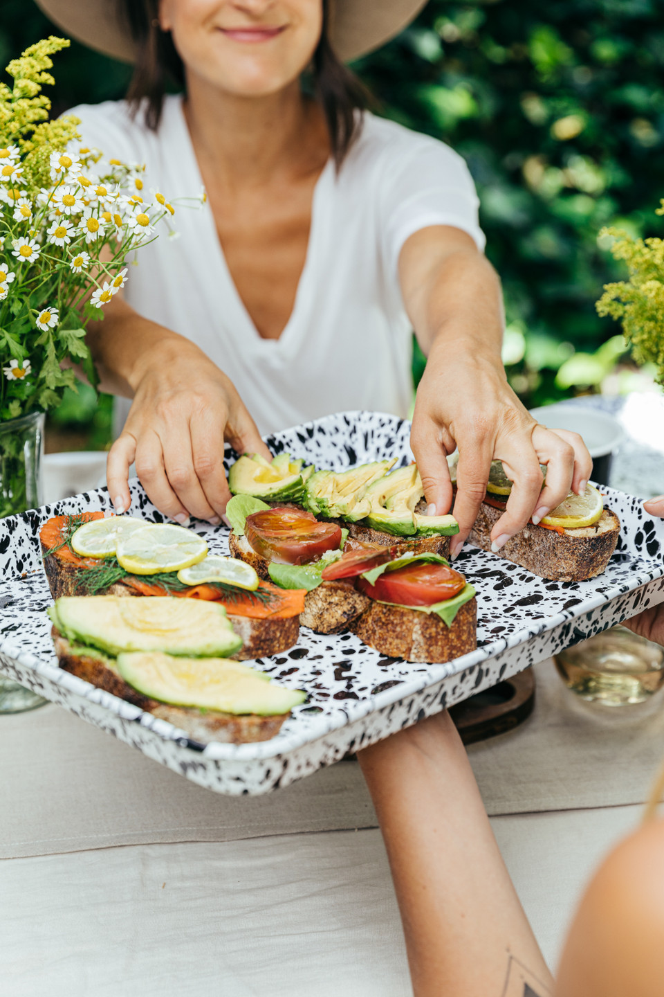 Splatter Large Rectangle/Jelly Roll Tray | Enamelware by Crow Canyon