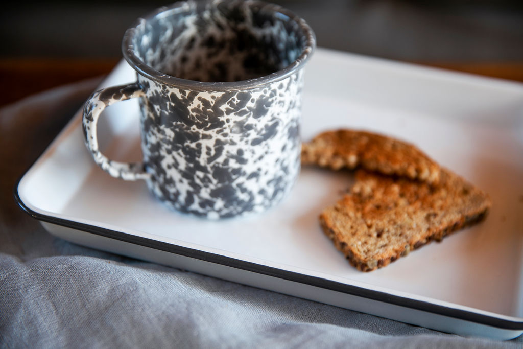 Vintage Small Rectangular Tray | Enamelware by Crow Canyon
