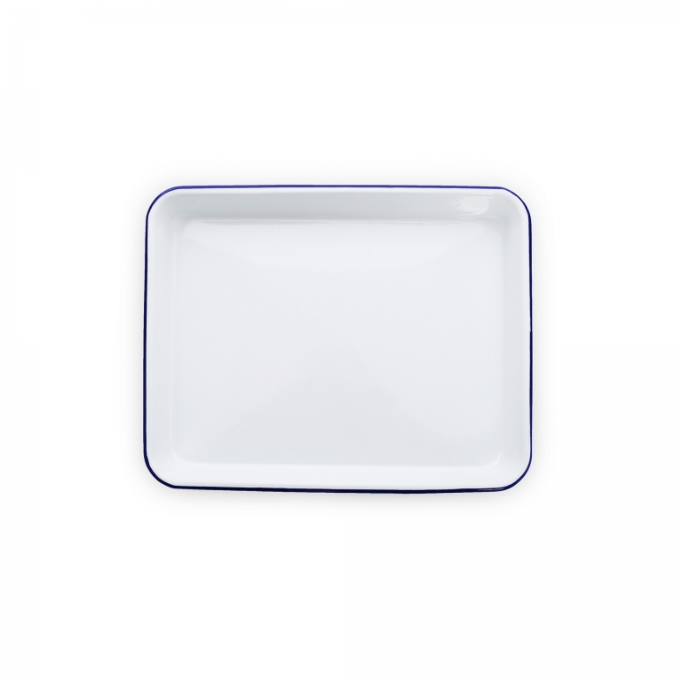 Vintage Small Rectangular Tray | Enamelware by Crow Canyon