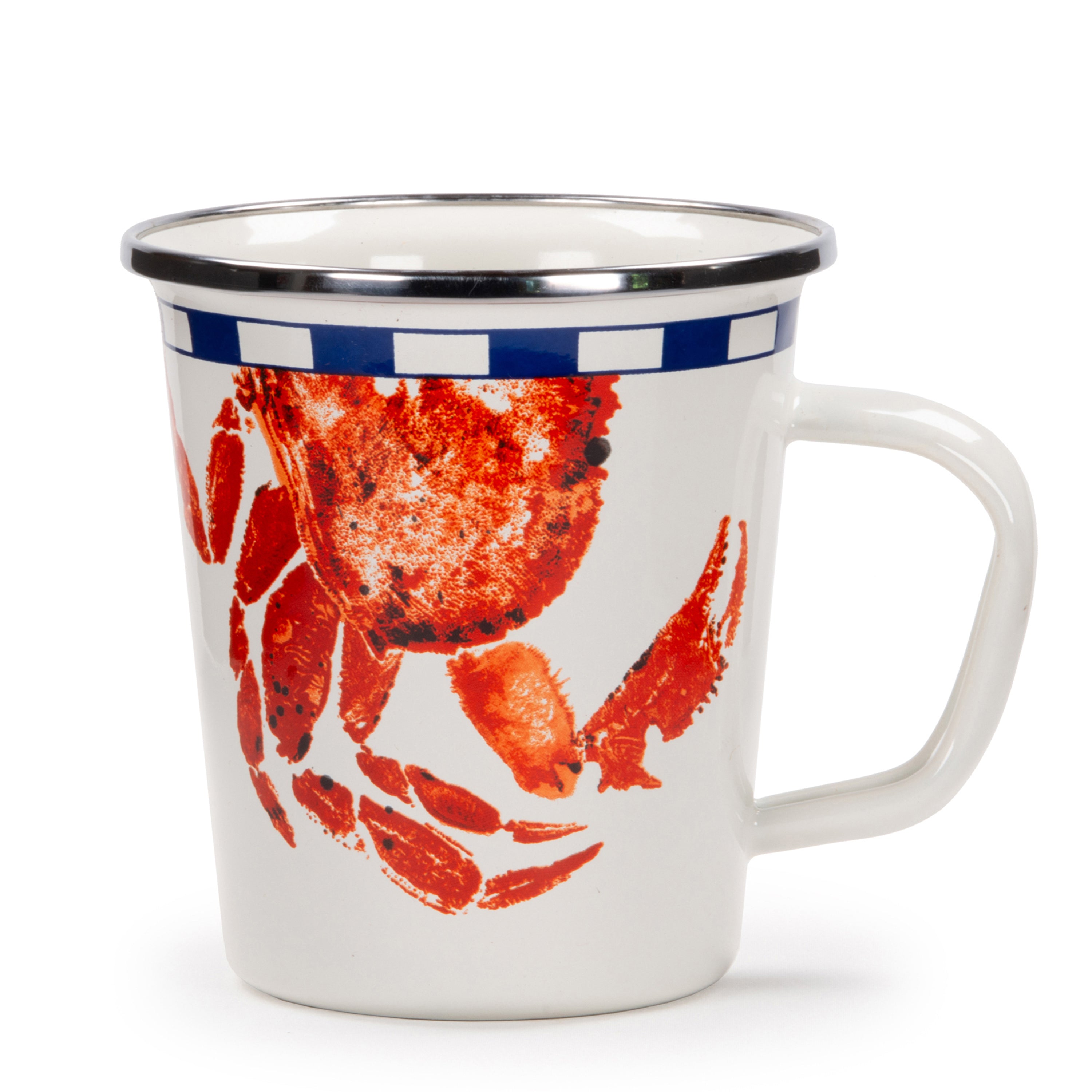 Golden Rabbit Set Of 4 Crab House 16 oz Latte Mugs - Crow Canyon Home