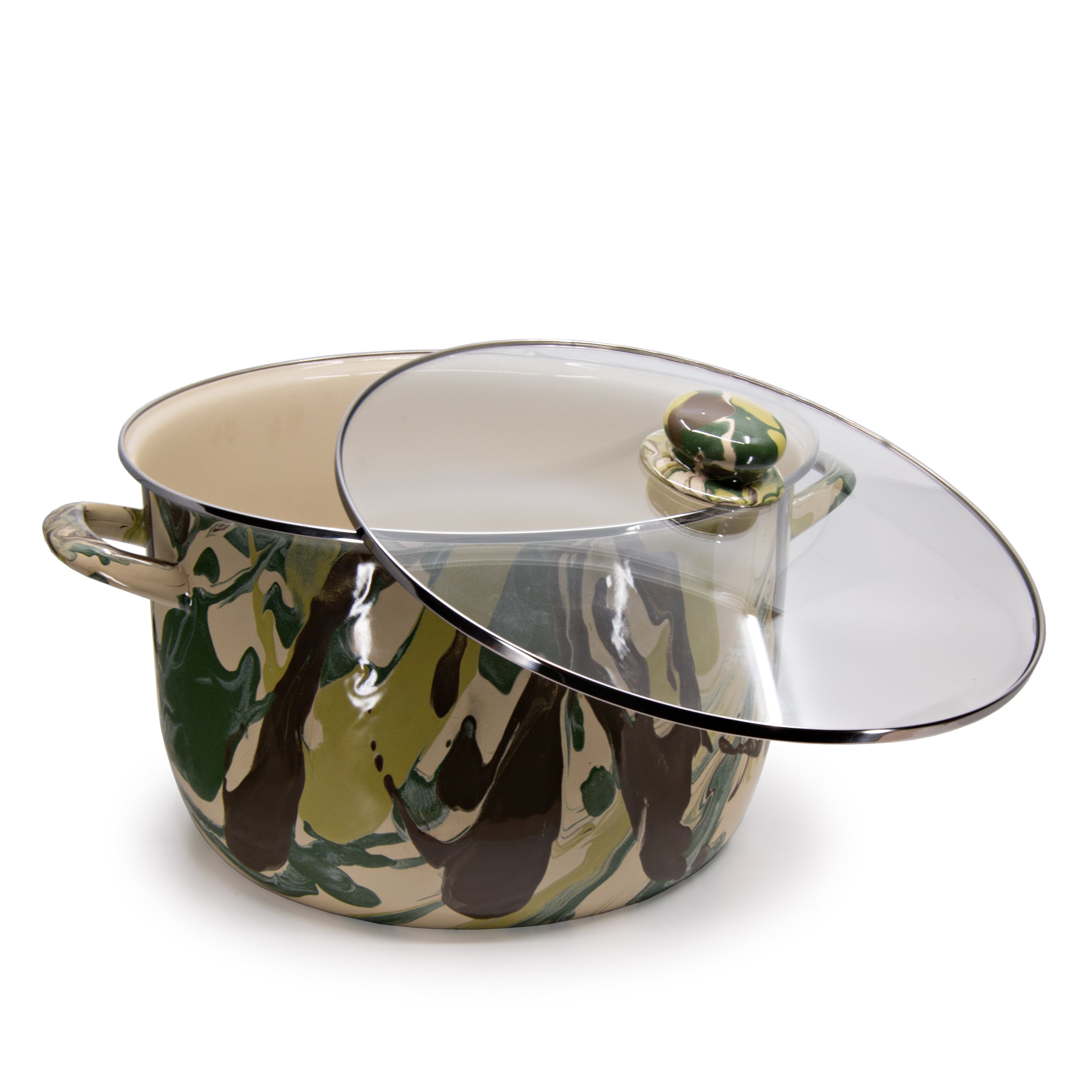 Golden Rabbit Camouflage 18 Qt Stock Pot - Crow Canyon Home