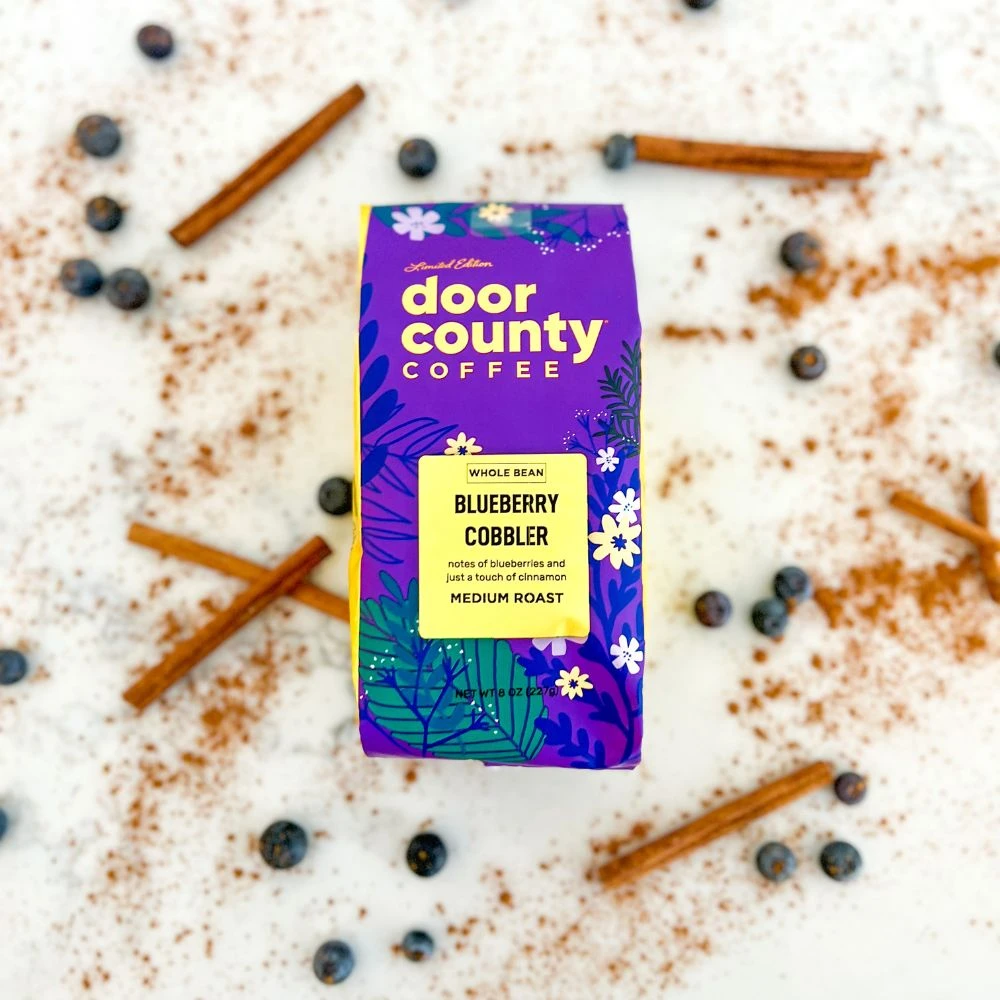 Blueberry Cobbler Coffee 8oz. Wholebean - Door County Coffee