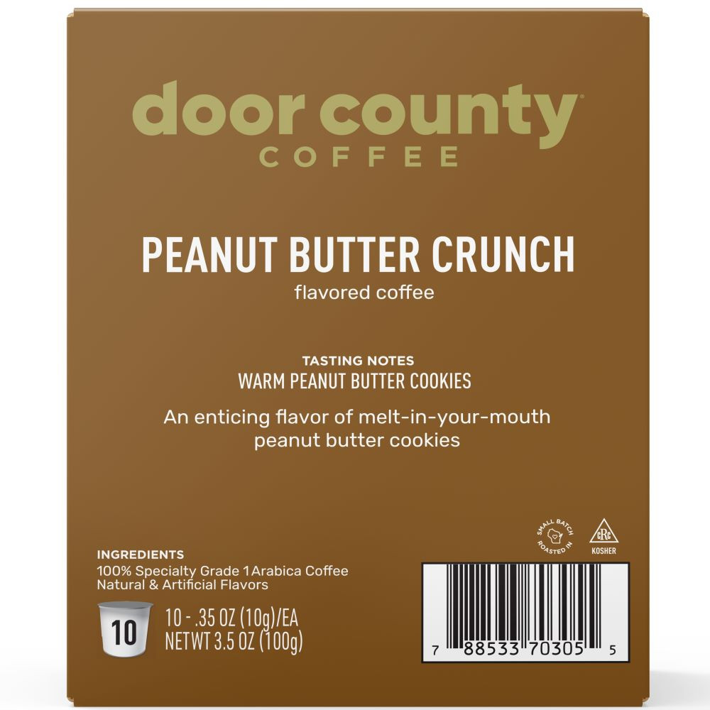 Peanut Butter Crunch Coffee Single Serve 10 Cups