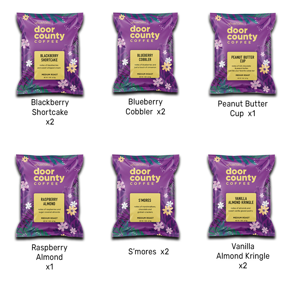 Door County Coffee Spring/Summer Sampler Pack