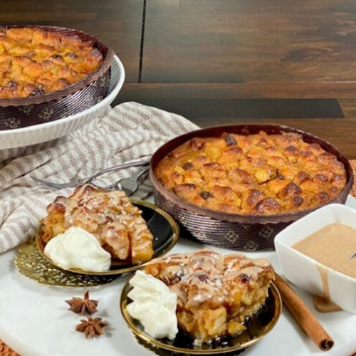 Spiced Apple Bread Pudding